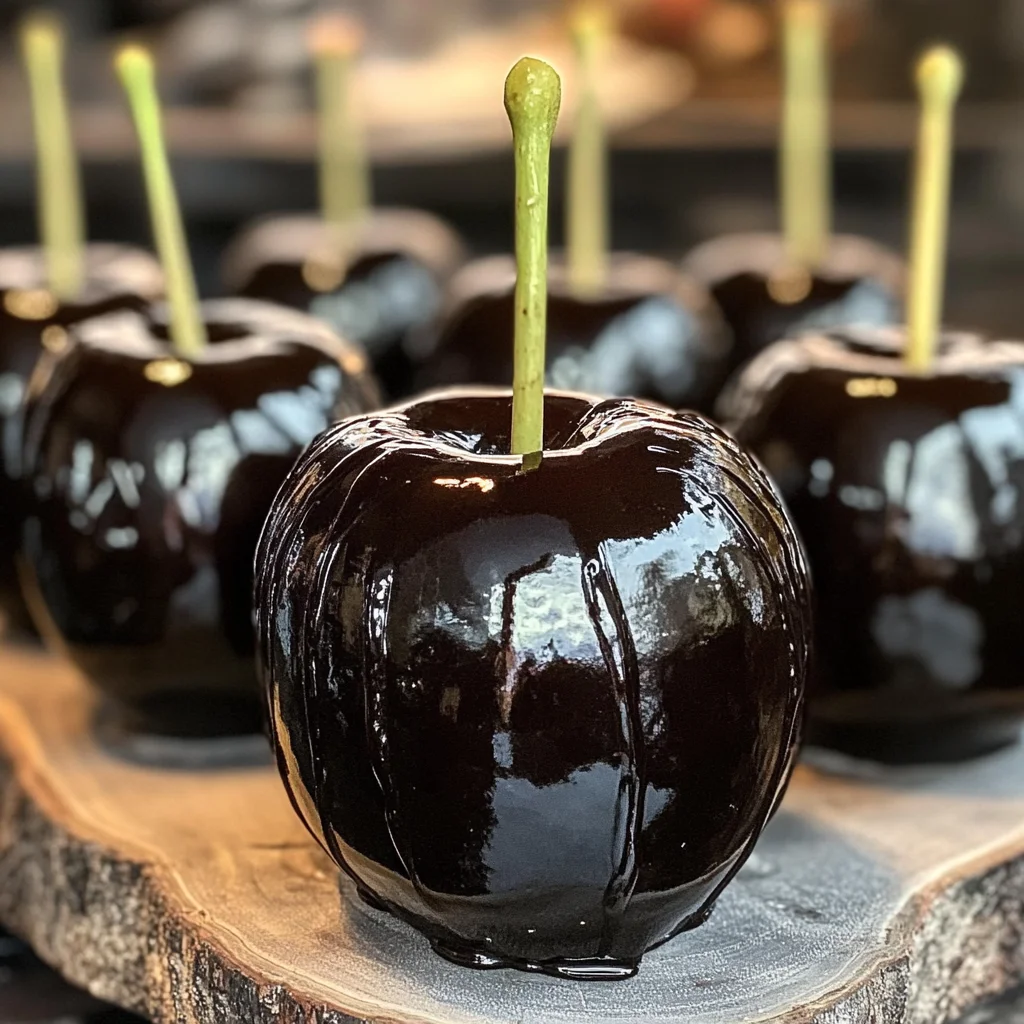 Poison Toffee Apples for Halloween